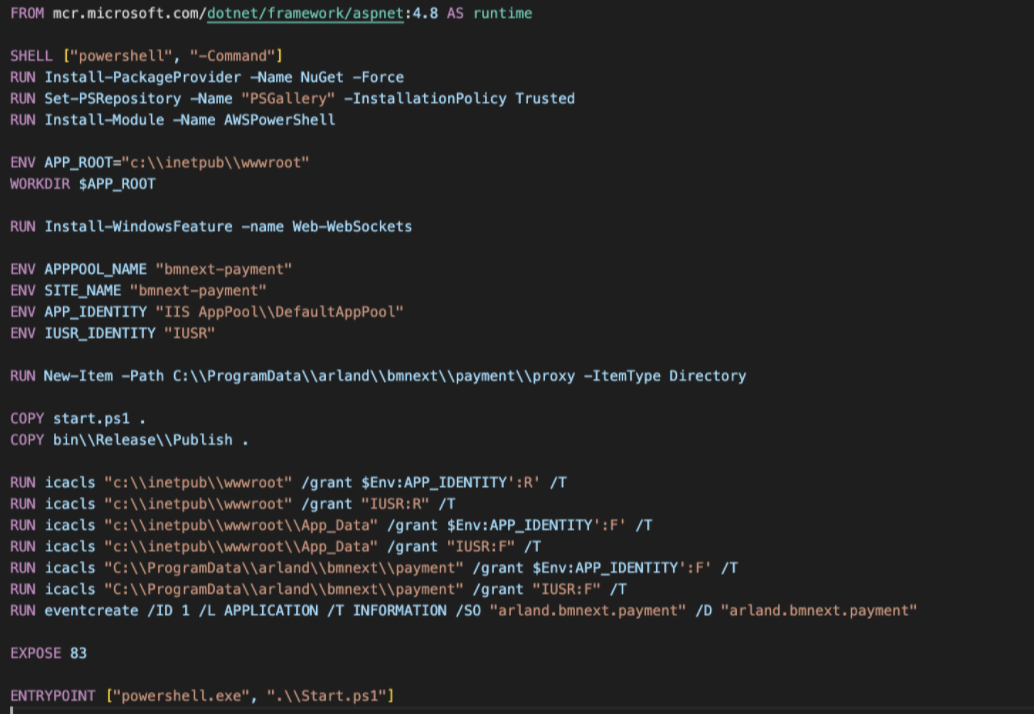 AWS MAP Mobilize phase containerization for Windows workloads